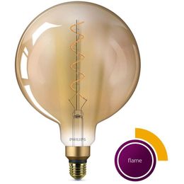 Led Lampe ersetzt 25W, E27 Globe G200, klar -Giant Vintage, goldweiß, 300 Lumen, nicht dimmbar [Energieklasse a] - gold - Philips