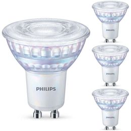 Philips - led WarmGlow Lampe ersetzt 35W, GU10 Reflektor PAR16, warmweiß, 230 Lumen, dimmbar, 4er Pack - grey