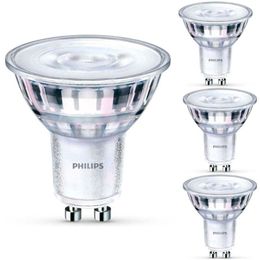 Philips - led WarmGlow Lampe ersetzt 50W, GU10 Reflektor PAR16, warmweiß, 345 Lumen, dimmbar, 4er Pack - grey