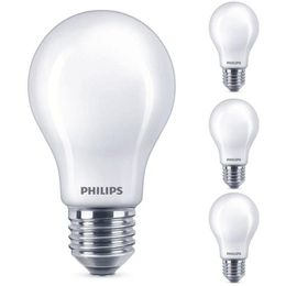 Philips LED Lampe ersetzt 100 W, E27 Standardform A60, weiß, warmweiß, 1560 Lumen, dimmbar, 4er Pack - white