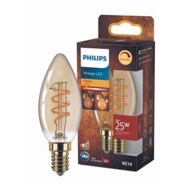 Philips - led Lampe E14 - Kerze B35 3W 250lm 2200K ersetzt 25W Einerpack - yellow