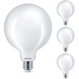 Led Lampe ersetzt 120W, E27 Globe G120, weiß, warmweiß, 2000 Lumen, nicht dimmbar, 4er Pack - white - Philips