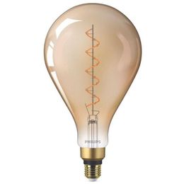 Philips LED Lampe ersetzt 25W, E27 Birne A160, gold, warmweiß, 300 Lumen, nicht dimmbar, 1er Pack - yellow
