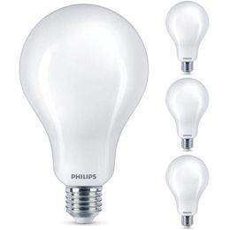 Philips - led Lampe ersetzt 200W, E27 weiß, warmweiß, 3452 Lumen, nicht dimmbar, 4er Pack - white