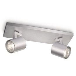 Philips - Deckenspot Runner in Aluminium GU10 2-flammig - grey