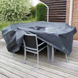 LONGZIMING Nature Gartenmöbel-Abdeckung für Rechteckigen Tisch 170x130x70 cm