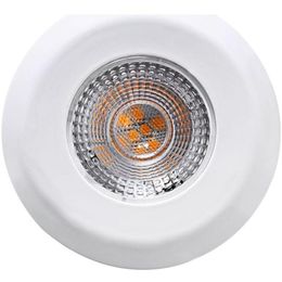 Heitronic - led Einbaustrahler dimmbar starr IP44 in Weiß - white