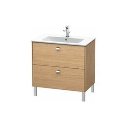 Duravit - Brioso Waschtischunterbau stehend 82,0 x 47,9 cm, mit 2 Auszüge, inkl. Siphonausschnitt und Schürze, für Waschtisch me by Starck 233683,