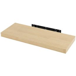 Wandboard Wandregal cd dvd Regal Bücherregal Holz Board Gelb Eiche 100x22.9x3.8cm - Gelb Eiche - WOLTU