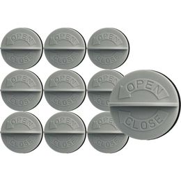 10x Patronenfilter Verschlussschraube kompatibel mit Kärcher a 2003, a 1000, a 1001, A2000, A1000, A1001 Staubsauger Grau Weiß - vhbw