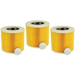 3x Faltenfilter Ersatz für Stanley 41864-A für Nass- & Trockensauger - Filter, Patronenfilter, gelb - vhbw