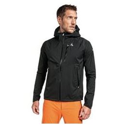 Schöffel Sommer Wanderjacke Tegelberg 2.5-Lagen (wasser- und winddicht, leicht, atmungsaktiv) schwarz Herren