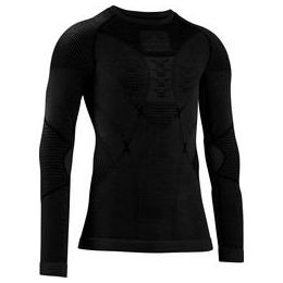 X-Bionic Funktions-Langarmshirt Rundhals Apani 4.0 Merino Unterwäsche schwarz/schwarz Herren