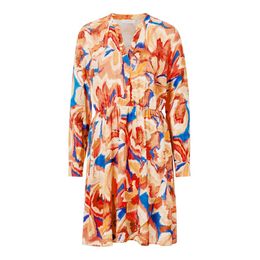 Rich & Royal Rich & Royal Blusenkleid Damen Größe 40 blau / orange / rot Winterkleid