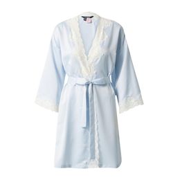 Lauren by Ralph Lauren Lauren Ralph Lauren Morgenmantel Damen Gr&ouml;&szlig;e L hellblau / wei&szlig;