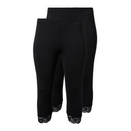 ZIZZI Leggings Damen Gr&ouml;&szlig;e 5XL/6XL schwarz