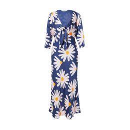 Companiafantastica Compania Fantastica Kleid Damen Größe 34 marine / gelb / weiß Winterkleid