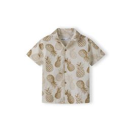 MINOTI Button Up Shirt boy Beige size 2-3y