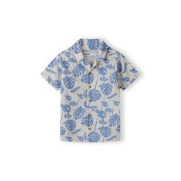 MINOTI Button Up Shirt boy Blue size 7-8y