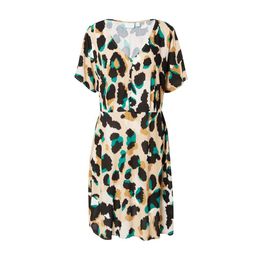 Vila Kleid 'MOASHLY' Damen Größe 46 beige / braun / grün / schwarz