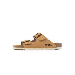 Bayton Pantolette 'Atlas' Damen Gr&ouml;&szlig;e 35 camel / schwarz