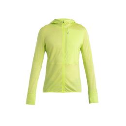 Icebreaker Funktionsfleecejacke 'Realfleece Descender' Herren Größe L neongrün
