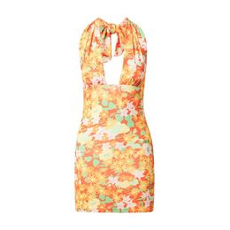 rosemunde Kleid Damen Größe 34 rostbraun / pastellgelb / mint / mandarine / pastellpink