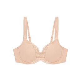 Triumph - Bügel-BH - Beige 100F - Modern Lace+cotton - Unterwäsche für Frauen