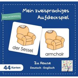 Mein Zweisprachiges Aufdeckspiel, Zu Hause Deutsch-Englisch (Kinderspiel)
