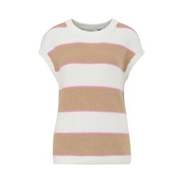 comma, comma casual identity Pullover Damen Größe M cappuccino / hellpink / weiß