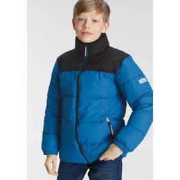 Scout Steppjacke PUFFER mit Color-Blocking, blau|schwarz