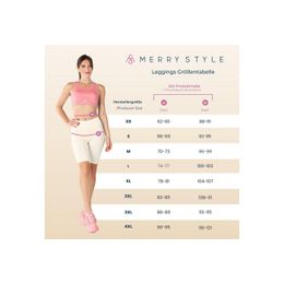 Merry Style Leggings Caprihose Damen 3/4 Hosen MS10-199 (1-tlg) aus Baumwolle