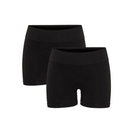 Only Leggings Elastische Mini Leggins Shorts 2-er Pack Hotpants Hose ONLVICKY (2-tlg) 3916 in Schwarz