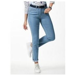 Walbusch Damen Yoga Jeans Ultrastretch einfarbig Mid Blue 24