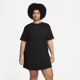 Nike Sportswear Essential Kurzarm-T-Shirt-Kleid für Damen - Schwarz