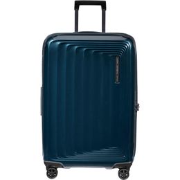 Koffer Samsonite "NUON 69" Gr. B/H/T: 45 cm x 69 cm x 28 cm 79 l, blau (metallic dark blue) Koffer Trolleys