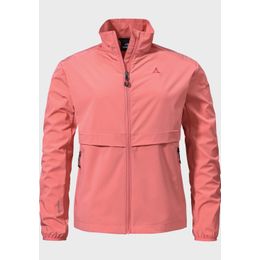 Schöffel Outdoorjacke SCHÖFFEL "Jacket Graz L" Gr. 40, rosa (3245, rosa), Damen, Oberstoff : 90% Polyester 10% Elasthan (Coating: Polyurethan), Jacken