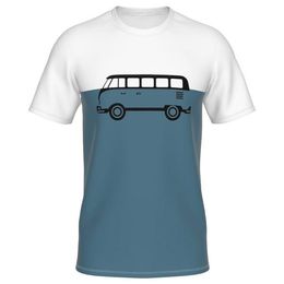 Elkline - Four Wheels To Freedom Träumweiter - T-Shirt Gr XS blau/weiß