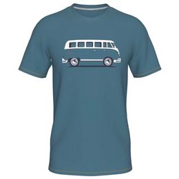 Elkline - Four Wheels To Freedom Big-T - T-Shirt Gr XL blau