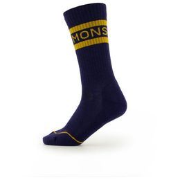 Mons Royale - Signature Crew Sock - Radsocken Unisex S - EU: 35-38 blau