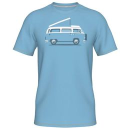 Elkline - Four Wheels To Freedom Big-T - T-Shirt Gr S blau