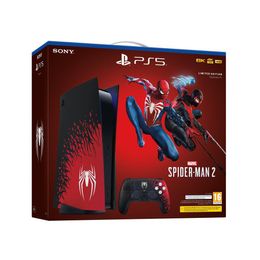 Sony PlayStation 5 825GB - Rot - Limited Edition Marvel's Spider-Man 2 + Spider-Man 2