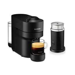 Nespresso Vertuo Pop Liquorice Black & Aeroccino 3 schwarz Vertuo Kaffeemaschine