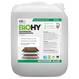 BiOHY Wischroboter Reinigungsmittel für Holzböden, Reiniger für Wischroboter, Nicht schmäumender Bodenreiniger, Bio-Konzentrat 1 x 10 Liter Kanister