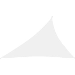 LONGZIMING - Sonnensegel Oxford-Gewebe Dreieckig 4x5x6,4 m Weiß