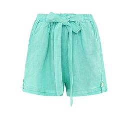 Zwillingsherz Shorts Zwillingsherz Damen Shorts Bermuda aus 100 % Leinen