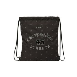 safta Rucksack Rucksacktasche mit Bändern safta California Schwarz 35 x 40 x 1 cm