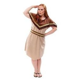 buttinette Indianerin-Kostüm "Leotie", beige/braun