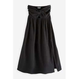 next Sommerkleid Bandeau-Midikleid mit Zierausschnitten (1-tlg)