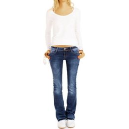 be styled Bootcut-Jeans Damen Hüftjeans